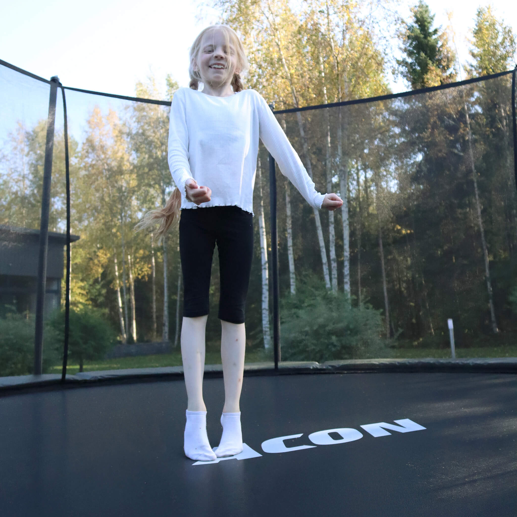 ACON Air 3.7 m Trampoline with Safety Net – Compact Size, Big ...
